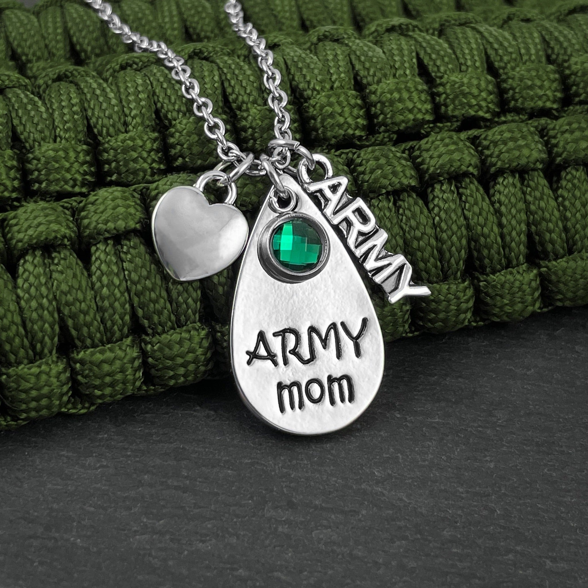 Army mom necklace store