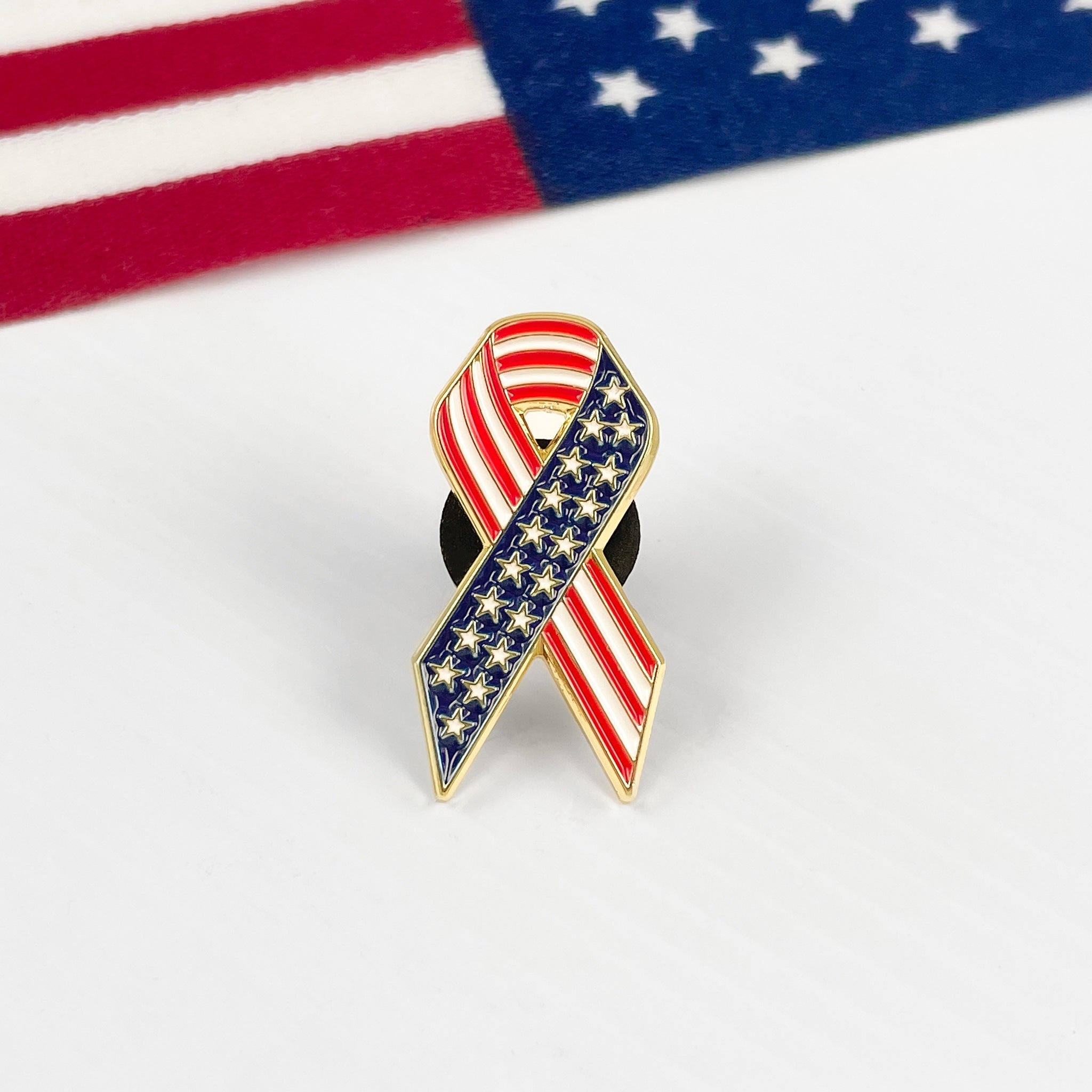 Cute American Ribbon Pin – Veteran Project