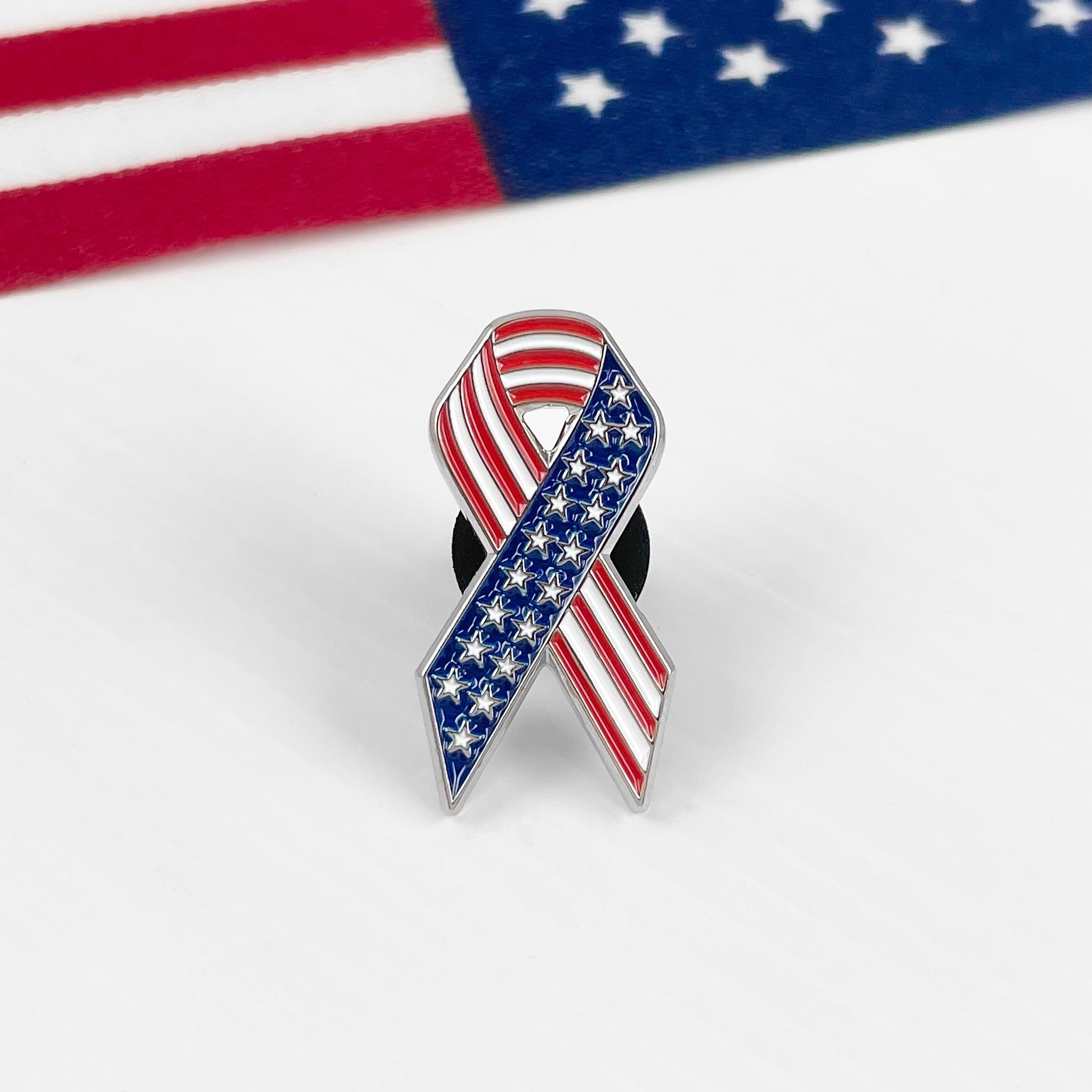 Cute American Ribbon Pin – Veteran Project