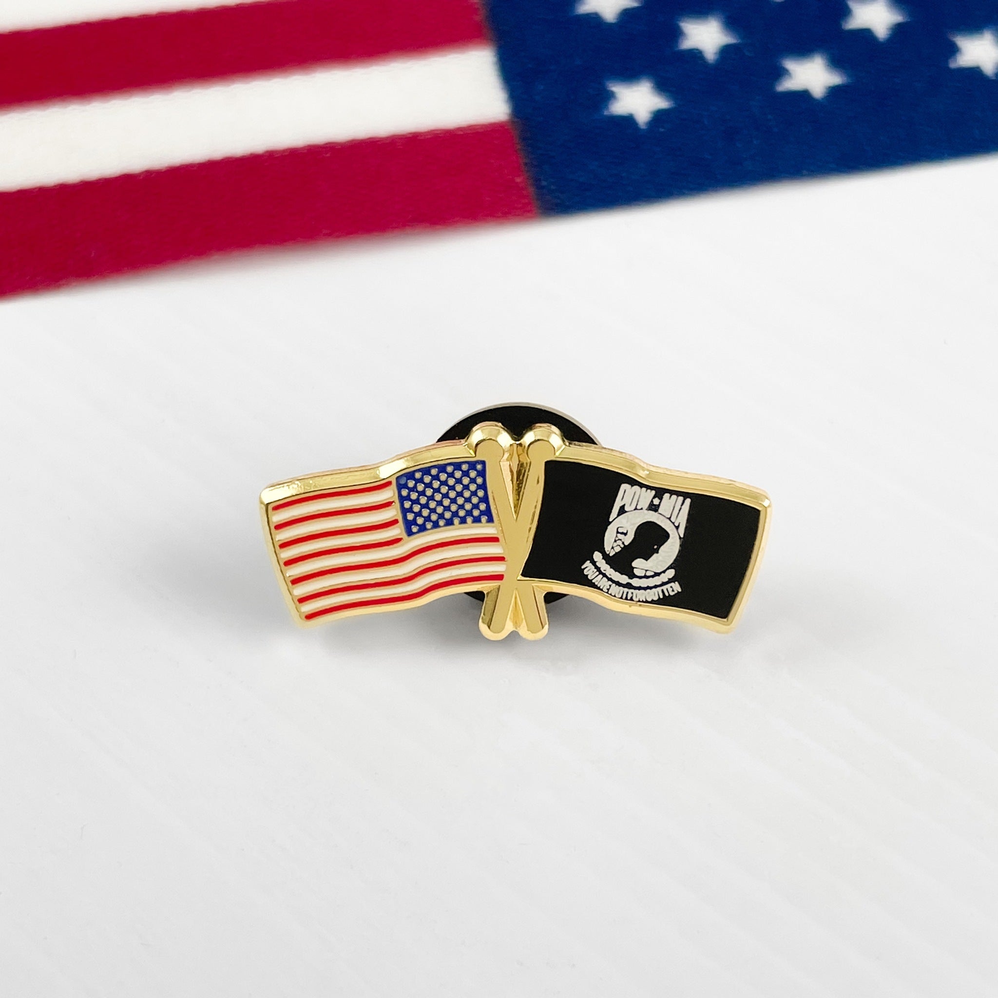 USA POW MIA Flags Pin – Veteran Project
