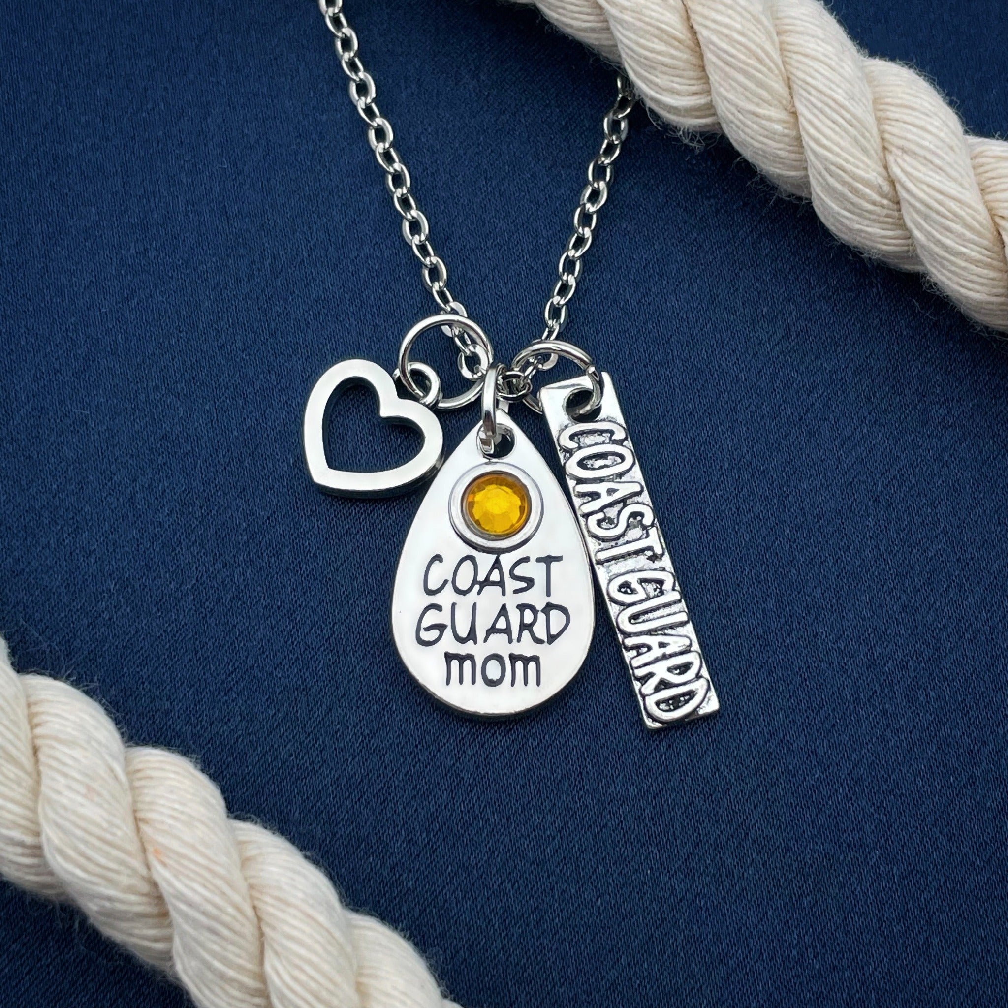 Coast Guard Mom Necklace – Veteran Project